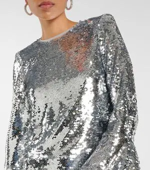 SELF-PORTRAIT Sequined Top