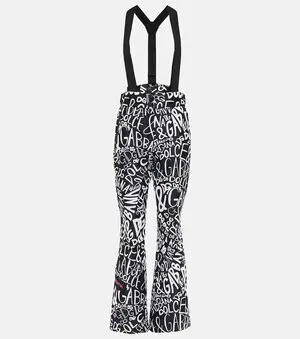 Dolce & Gabbana Logo-print Ski Salopettes - Multicoloured