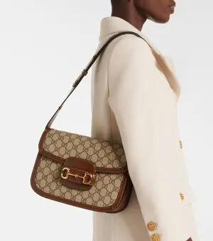 Gucci Horsebit 1955 Gg Shoulder Bag