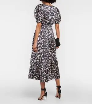 Velvet By Graham & Spencer Lyuda Printed Midi Dress