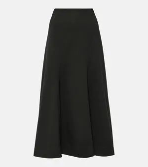 Co Wool-blend Midi Skirt