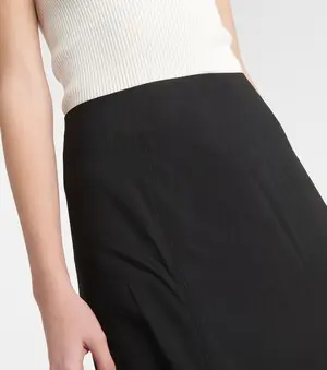 Co Wool-blend Midi Skirt