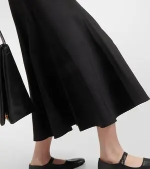 Co Wool-blend Midi Skirt