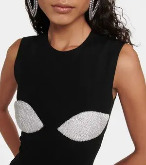 CHRISTOPHER KANE Embellished Bodycon Mini Dress