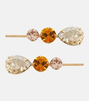 JENNIFER BEHR Aileen Set Of 2 Hair Clips - Orange