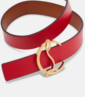 CHRISTIAN LOUBOUTIN Cl Logo Reversible Leather Belt - Multicoloured