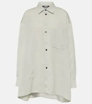 Jacquemus Le Chemise Poche Shirt In Light - Grey