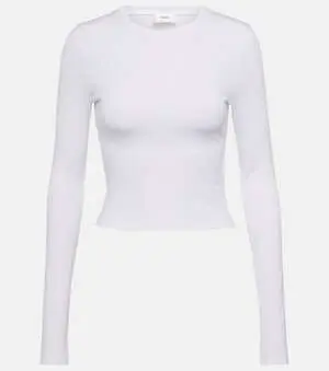 Wardrobe.NYC Long-sleeved Jersey Top - White