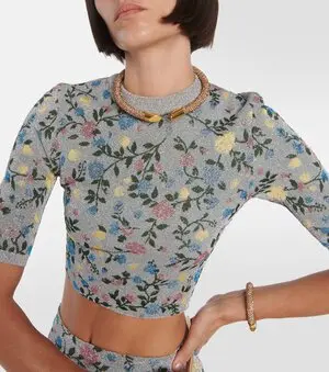 Rabanne Floral Jacquard Sweater