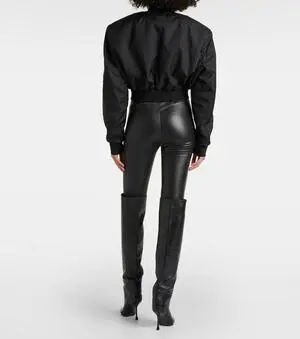 Wardrobe.NYC Cropped Bomber Jacket