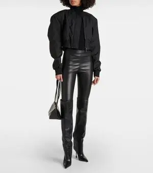 Wardrobe.NYC Cropped Bomber Jacket