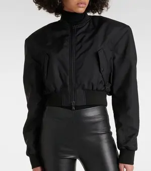 Wardrobe.NYC Cropped Bomber Jacket