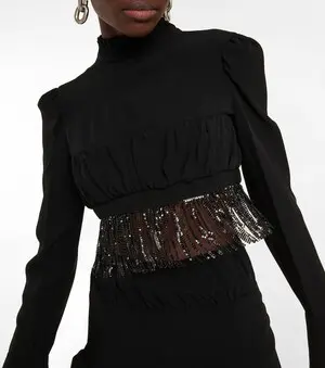 Rabanne Embellished Crop Top