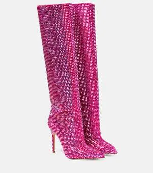 Paris Texas Paris Texas Holly Embellished Knee-High Boots Pink