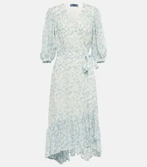 Polo Ralph Lauren Floral Georgette Wrap Dress - Multicoloured