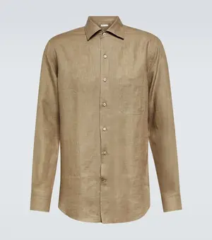 Loro Piana Andre Linen Shirt - Beige