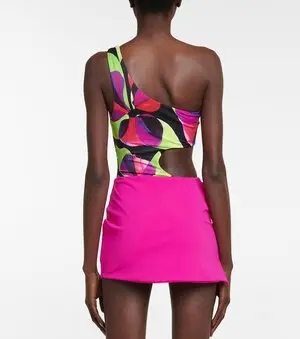 LOUISA BALLOU Ring Detail Cutout Mini Skirt