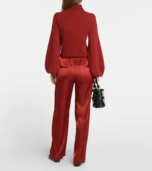 Vince Straight Satin Trousers