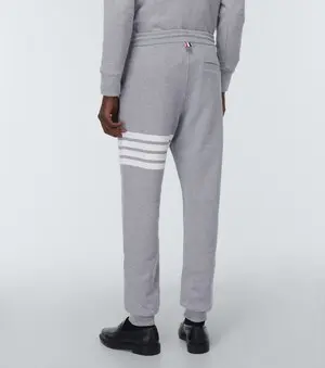 Thom Browne 4-bar Cotton Sweatpants - Grey