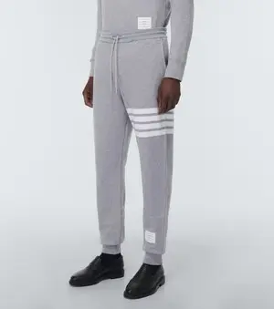 Thom Browne 4-bar Cotton Sweatpants - Grey