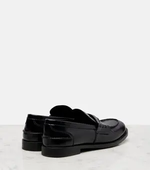 Miu Miu Calf Leather Loafers - Black