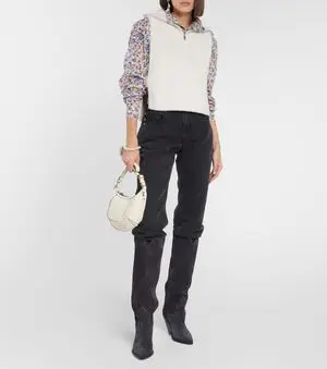 MARANT ETOILE Milie High-neck Sweater Vest - White