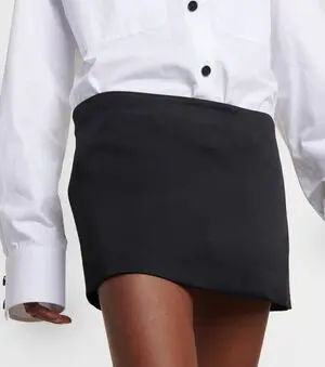 Khaite Jett Crepe Miniskirt