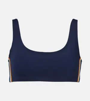 Tory Burch Striped Sports Bra