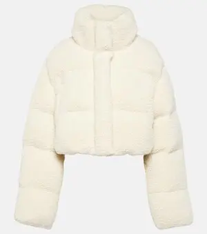 Cordova Cordova Cropped Wool-Blend Puffer Jacket Neutrals