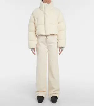 Cordova Cropped Wool-blend Puffer Jacket - Neutrals