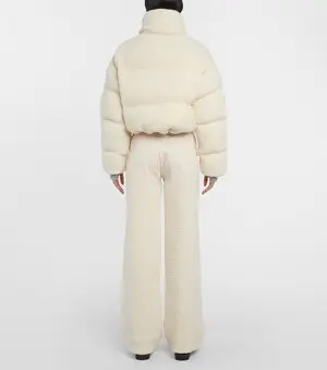 Cordova Cropped Wool-blend Puffer Jacket - Neutrals