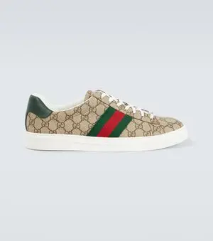 Gucci Ace Gg Supreme Lace-up Sneakers - Multicoloured