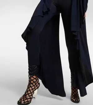 Alaïa Jersey Jumpsuit With Cape Detail