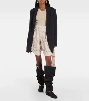 Isabel Marant Étoile Suede Over-the-knee Boots - Black