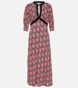 Rixo Petra Floral Midi Dress - Multicoloured