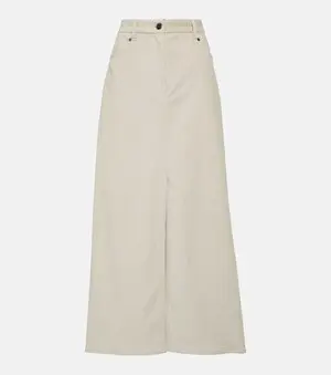 Brunello Cucinelli Cotton Corduroy Maxi Skirt