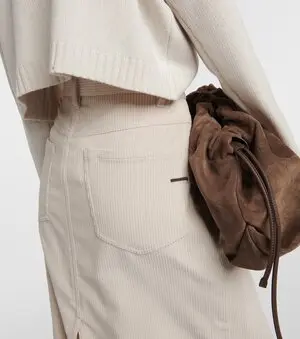 Brunello Cucinelli Cotton Corduroy Maxi Skirt