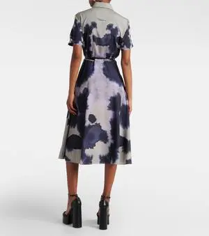 Altuzarra Kiera Printed Midi Shirt Dress