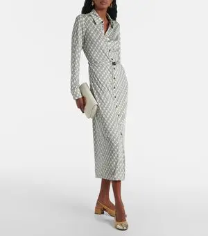 Tory Burch Printed Zebra Shirt Dress