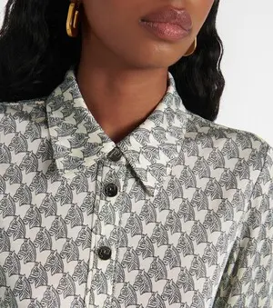 Tory Burch Printed Zebra Shirt Dress