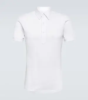 Orlebar Brown Sebastian Cotton Pique Polo Shirt - White