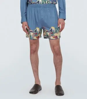 BODE Ski Lift Printed Shorts - Blue