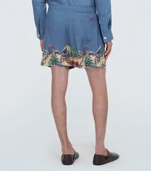BODE Ski Lift Printed Shorts - Blue