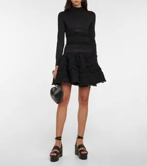 Alaïa Crinoline Wool Minidress