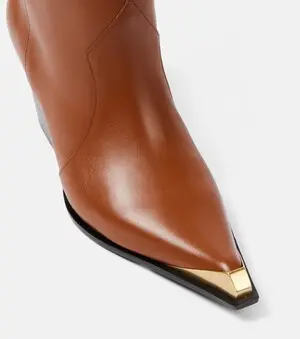 Etro Leather Cowboy Boots