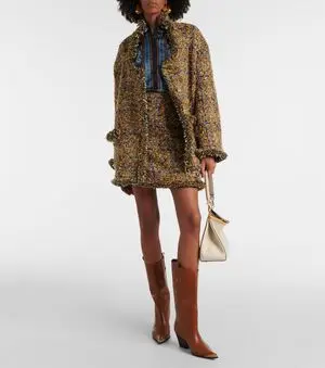 Etro Leather Cowboy Boots