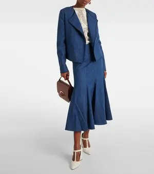 Gabriela Hearst Cotton And Linen Jacket