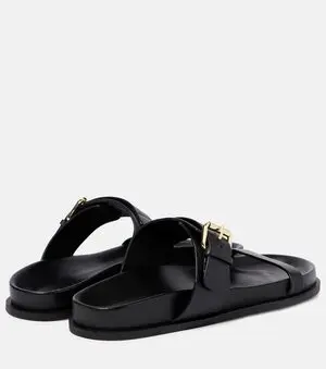 A.emery Prince Leather Sandals - Black
