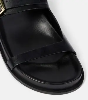 A.emery Prince Leather Sandals - Black