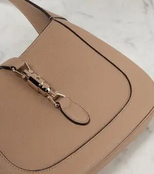 Gucci Jackie 1961 Small Leather Shoulder Bag - Beige
